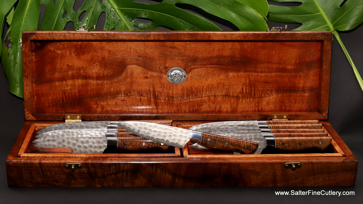 Our latest steak knife set and How to place a custom Order | Salter ...
