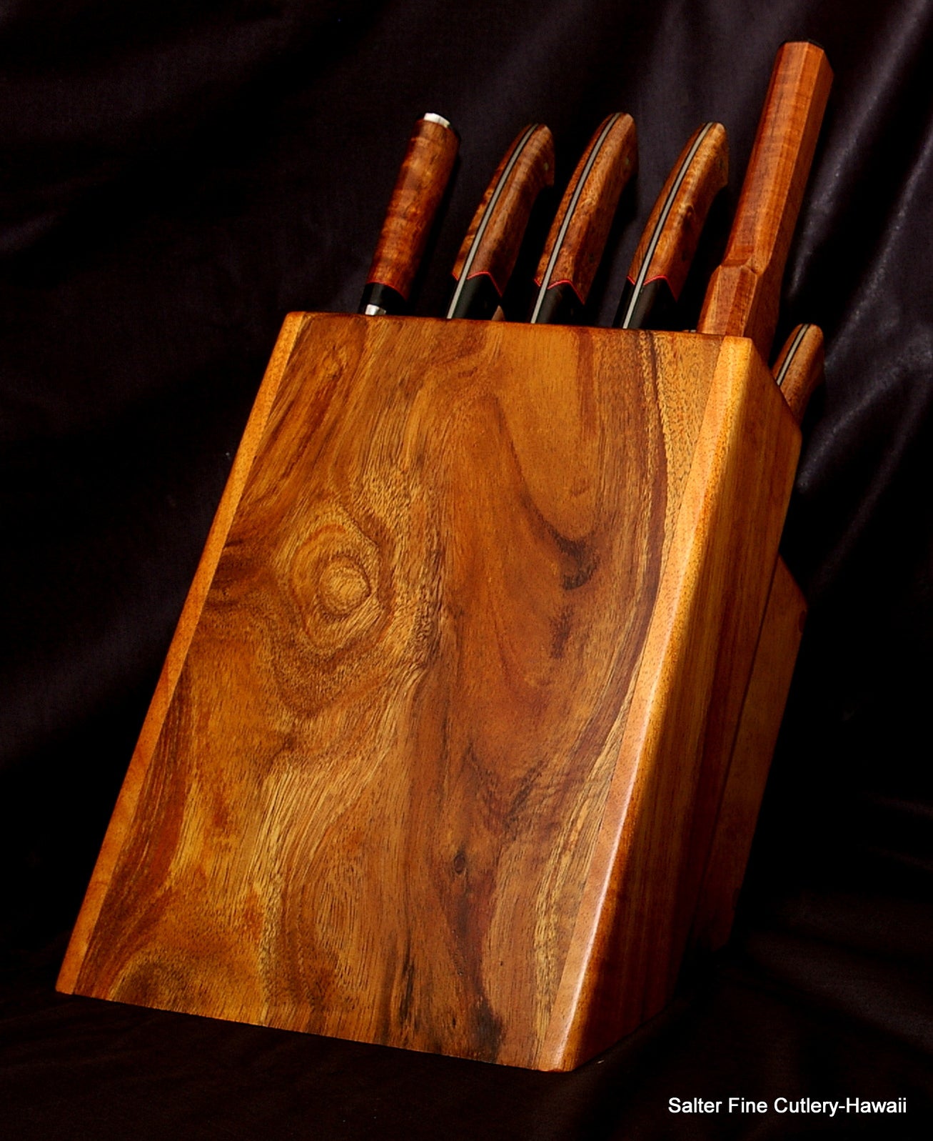 Custom Order Knife Storage Systems: Koa Stands and Knife Blocks ...