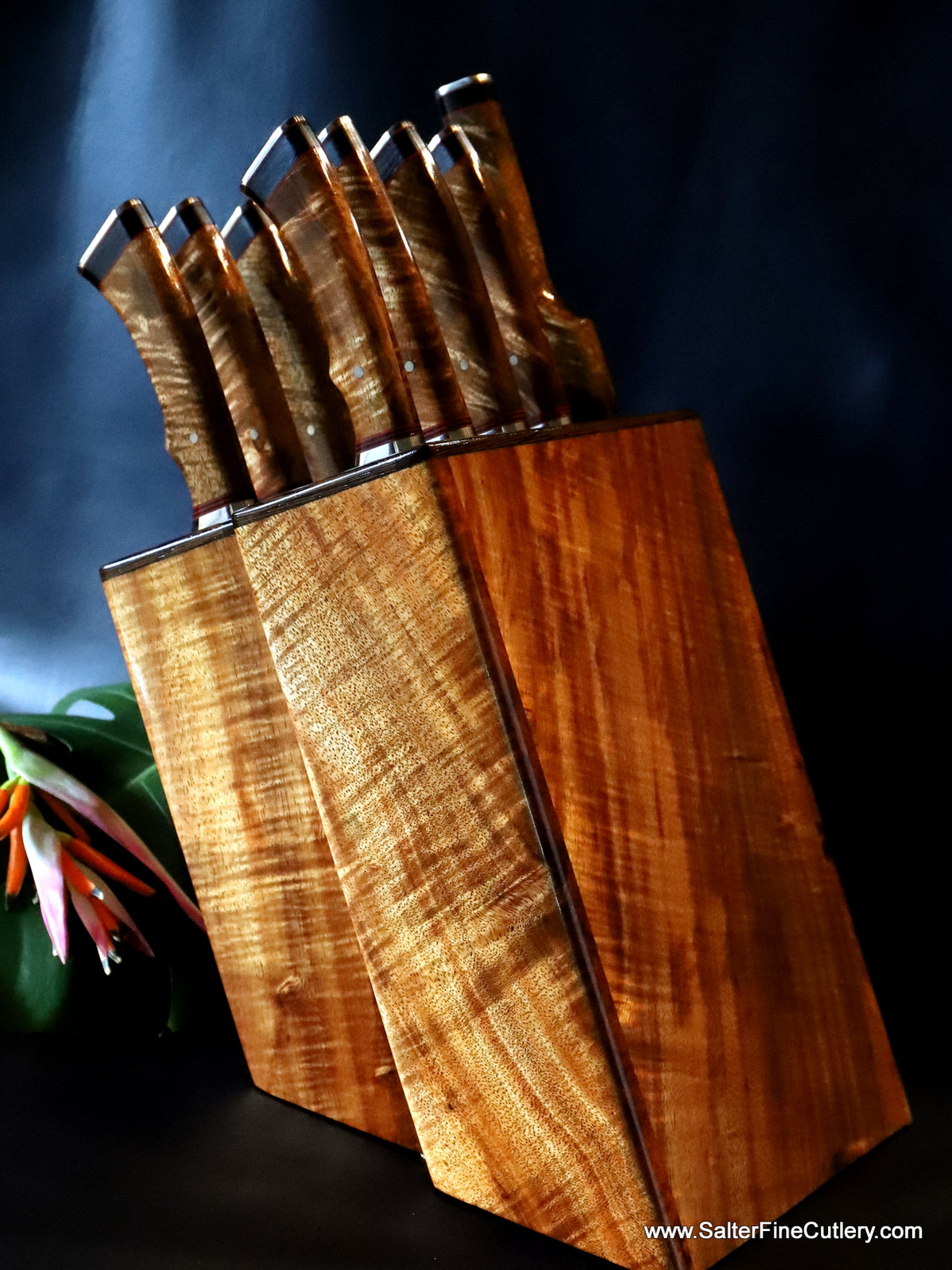 Custom Order Knife Storage Systems: Koa Stands and Knife Blocks ...