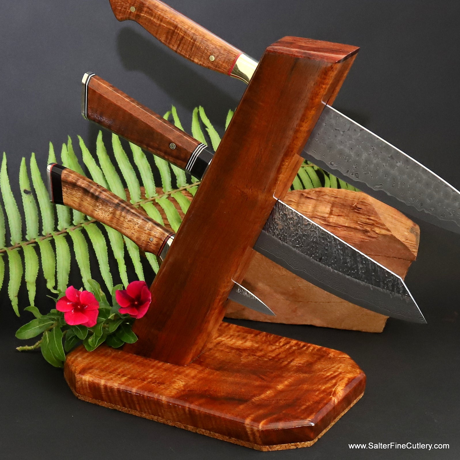 Custom Order Knife Storage Systems: Koa Stands and Knife Blocks ...