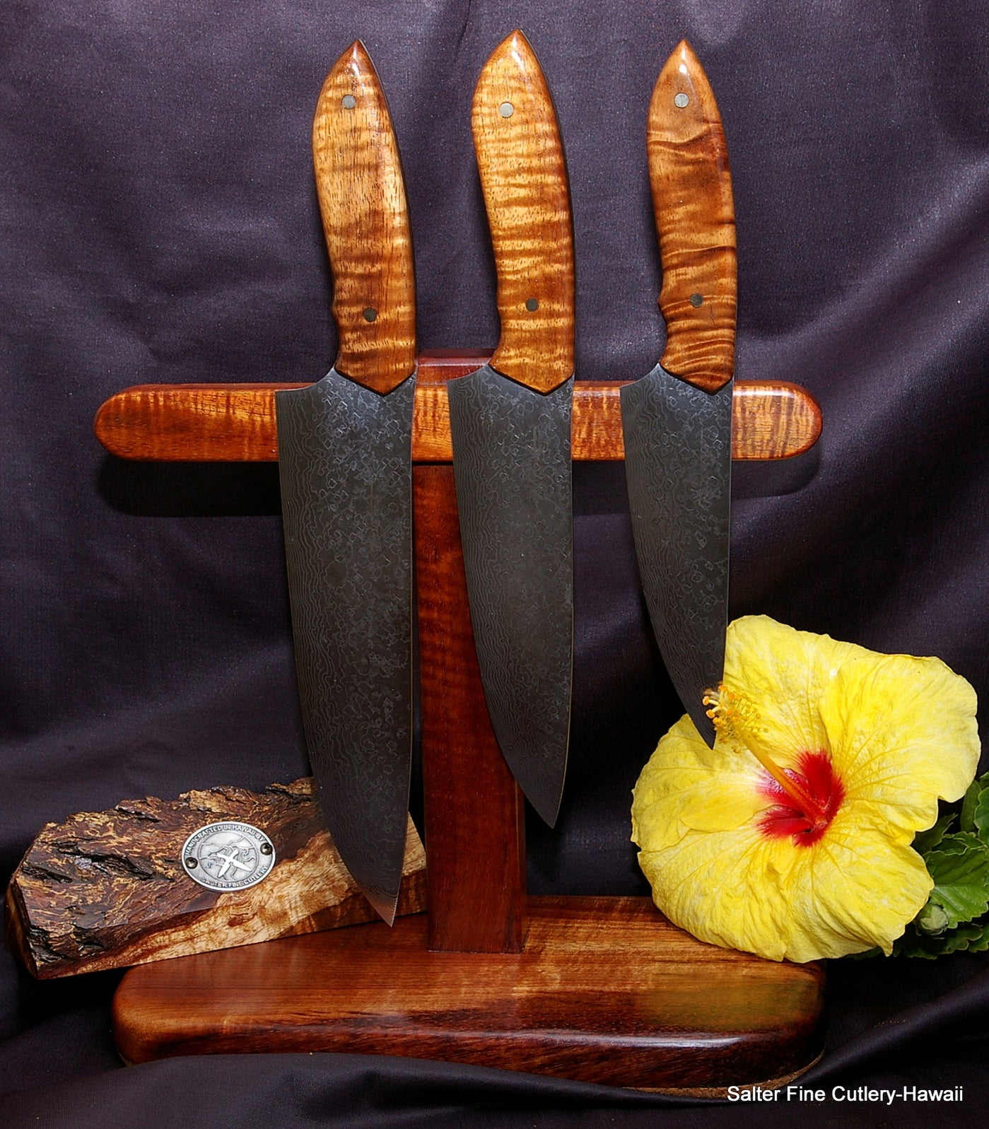 Custom Order Knife Storage Systems: Koa Stands and Knife Blocks ...